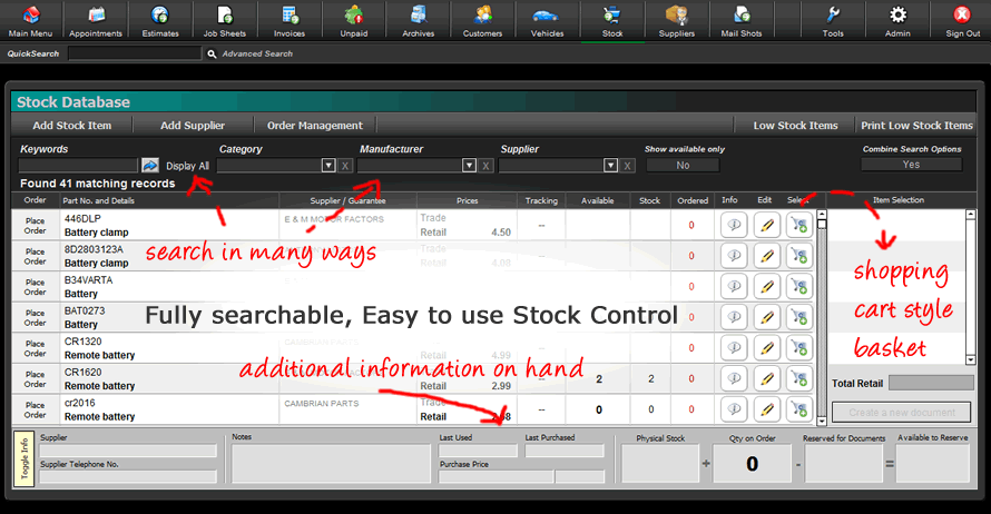 SWS Solutions | Garage Assistant GA3 Garage Software Information | 0844 ...